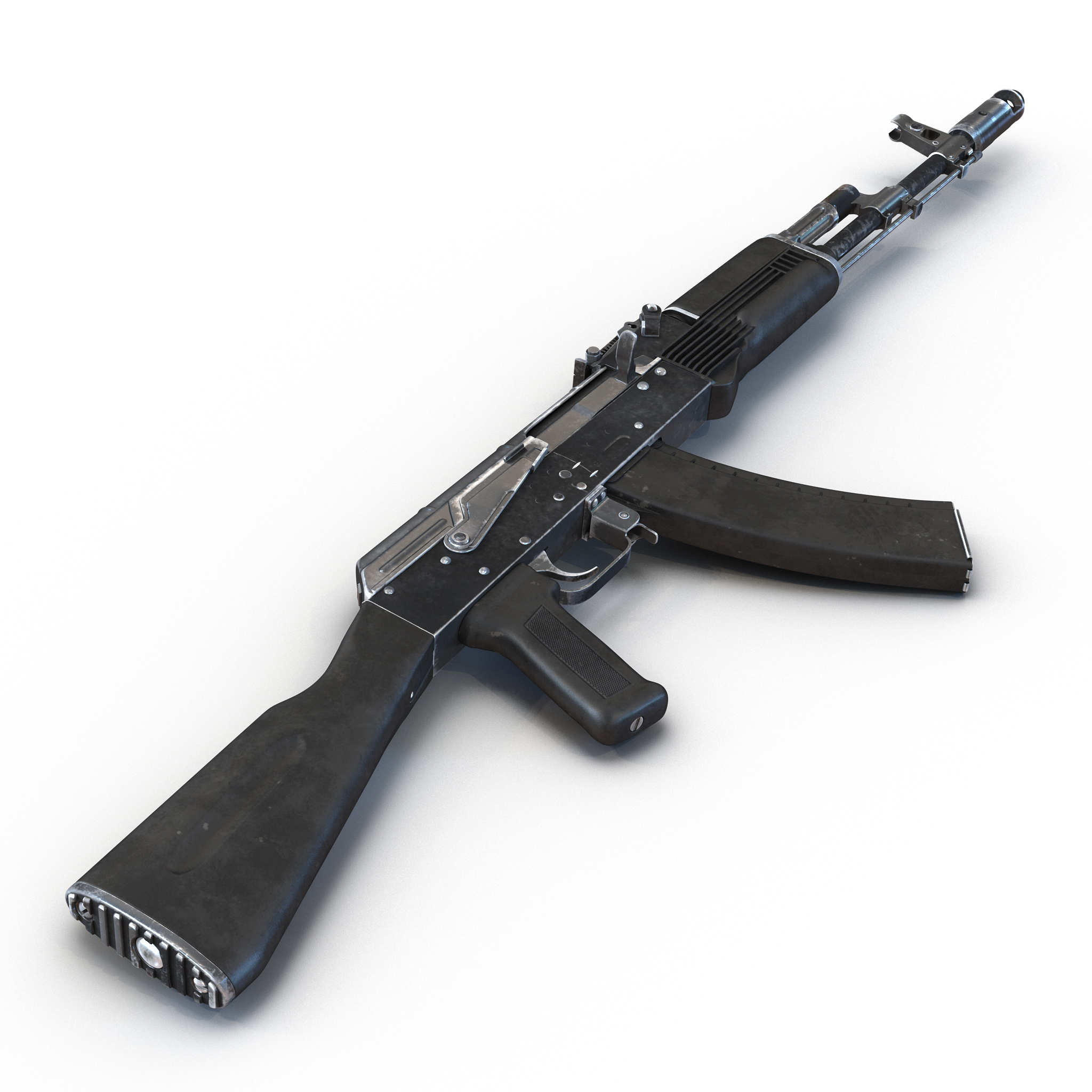 assault rifle ak 74 3d model