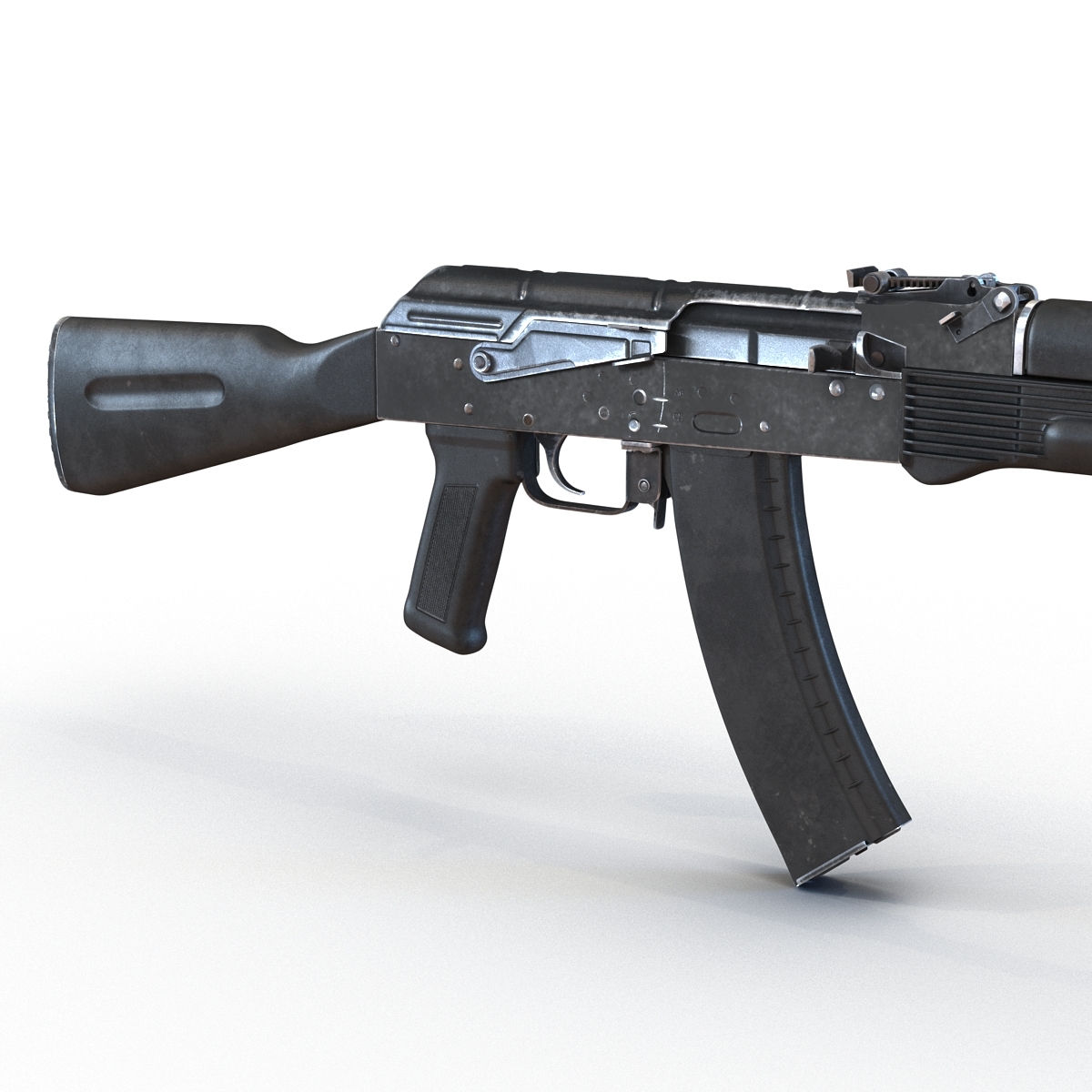 assault rifle ak 74 3d model