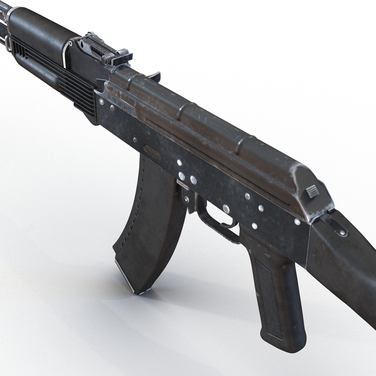 assault rifle ak 74 3d model