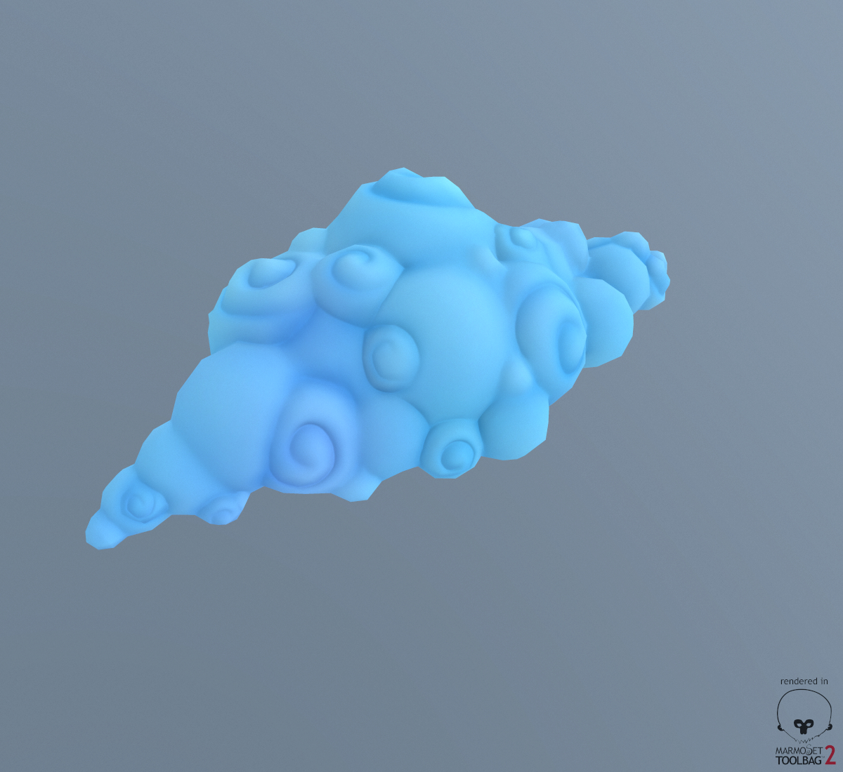 3d model cartoon cloud