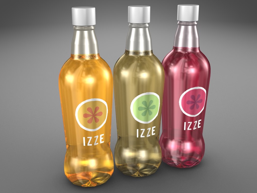 3d model bottles izze