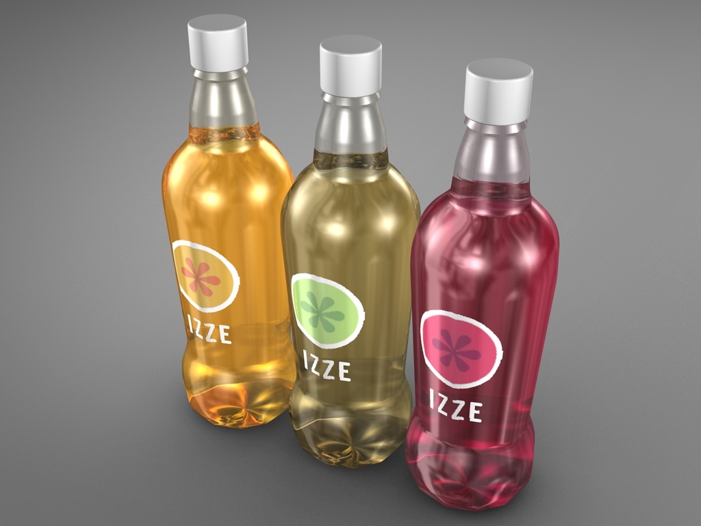 3d model bottles izze
