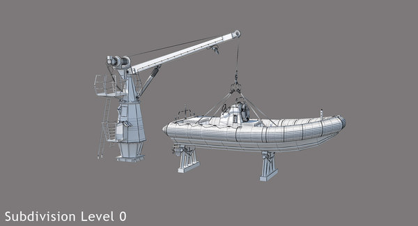 3d standard rhib davit