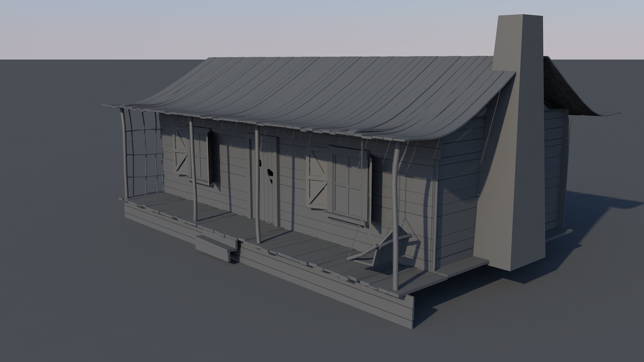 3d evil dead house