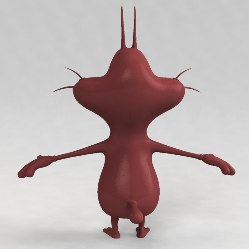3d oggy animation model