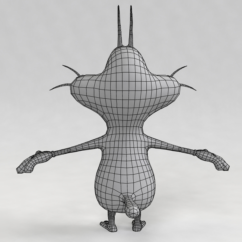 3d oggy animation model