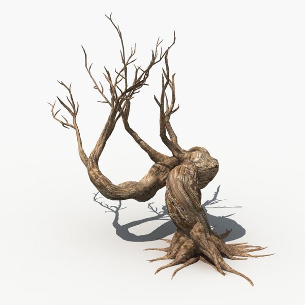 3d scary tree dry model