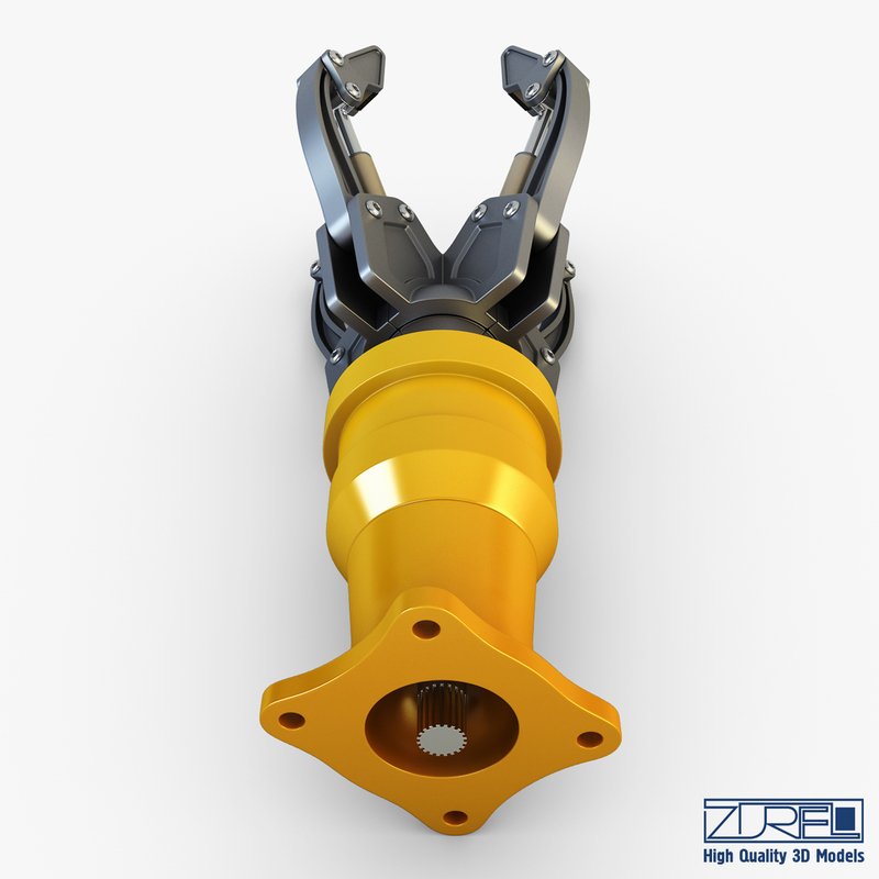 hydraulic grab v 3 3d max