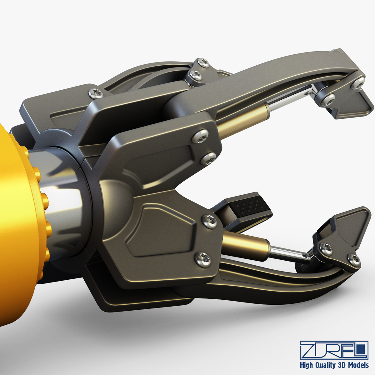 hydraulic grab v 3 3d max