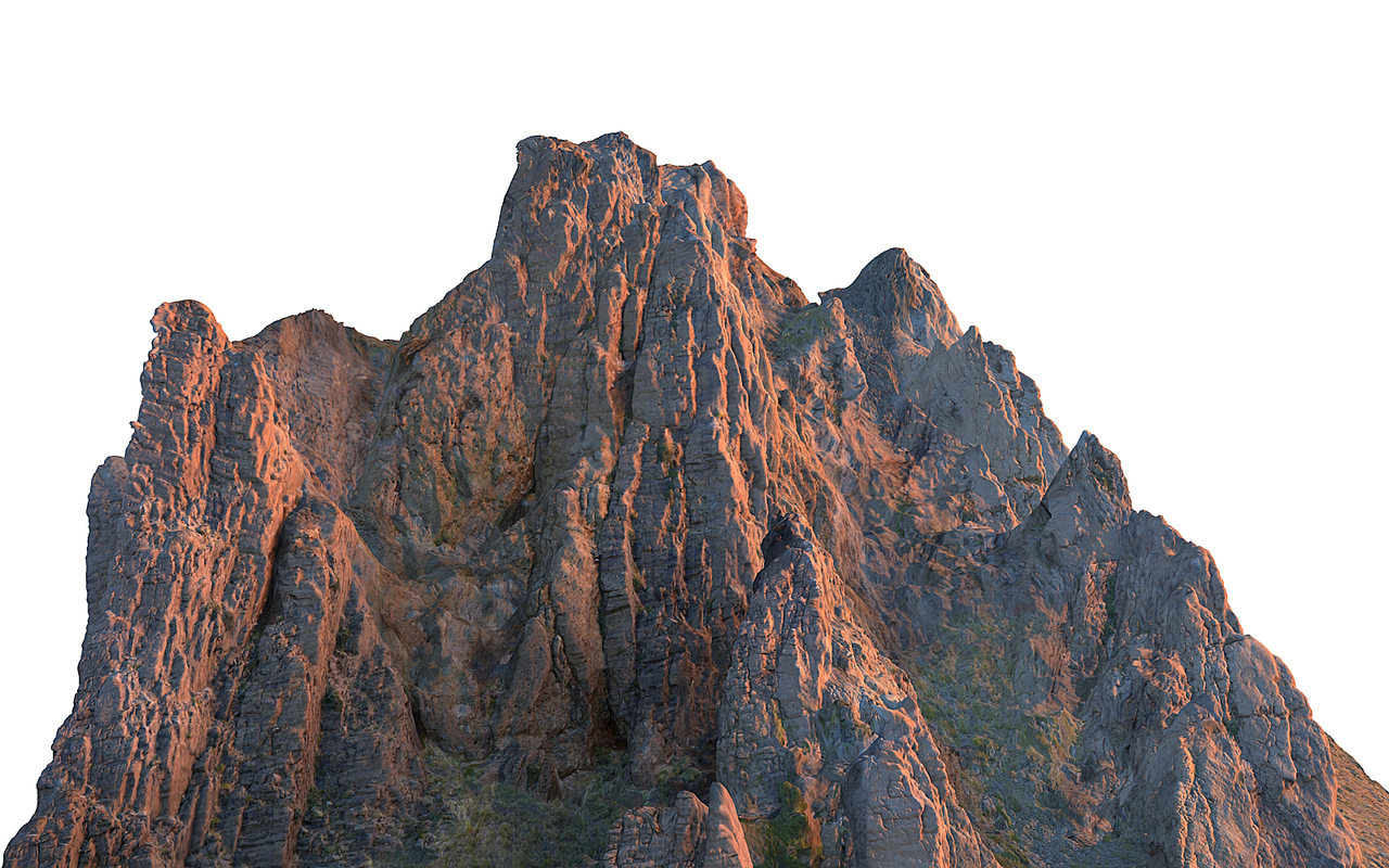 3d model mountain hd 8k