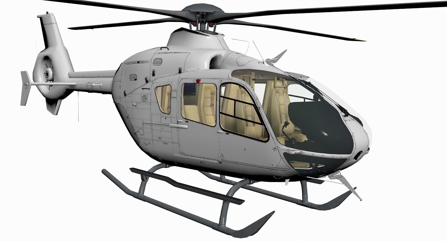 3d ec-135 eurocopter model