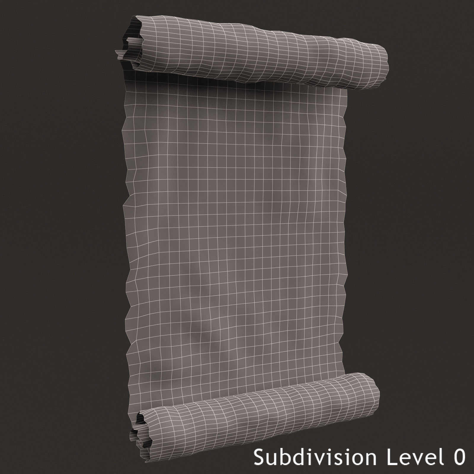 scroll 3d model
