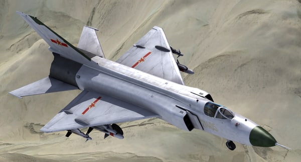 shenyang j8 finback fighter 3d 3ds