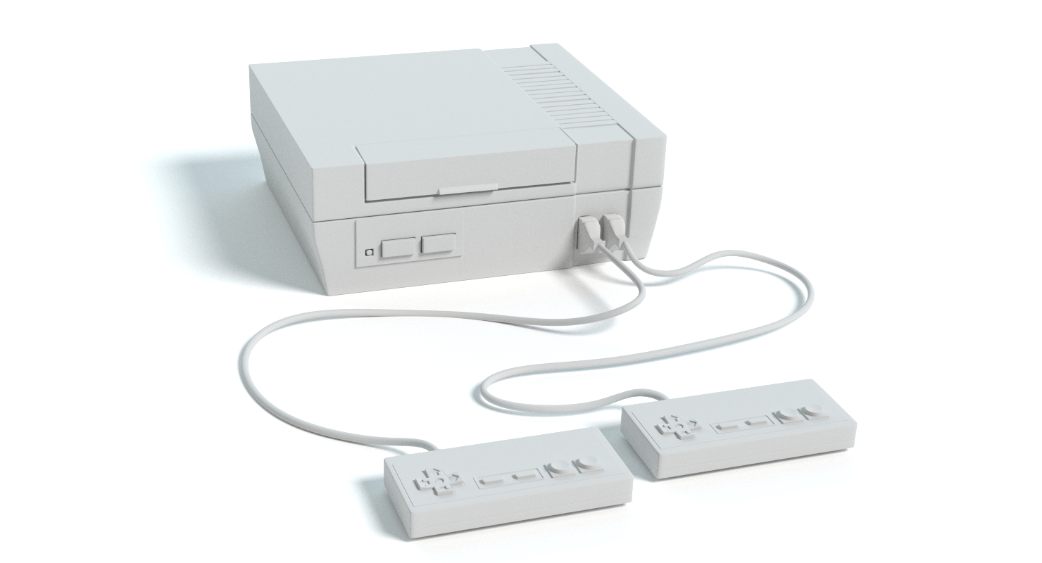 3d nintendo nes model