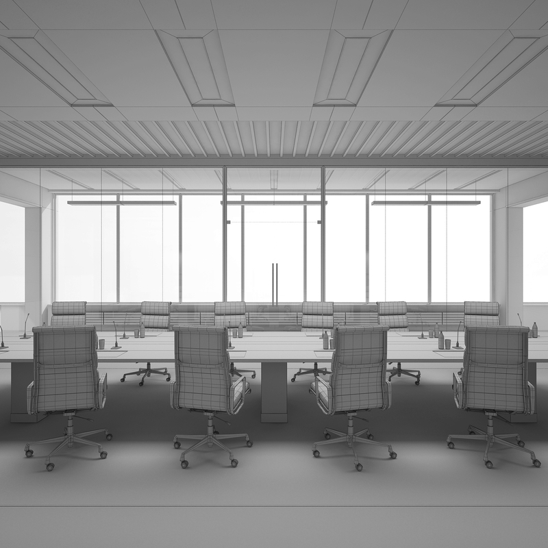 3d conference room model