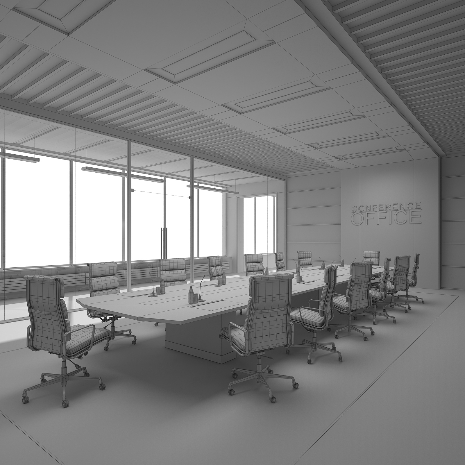 3d conference room model