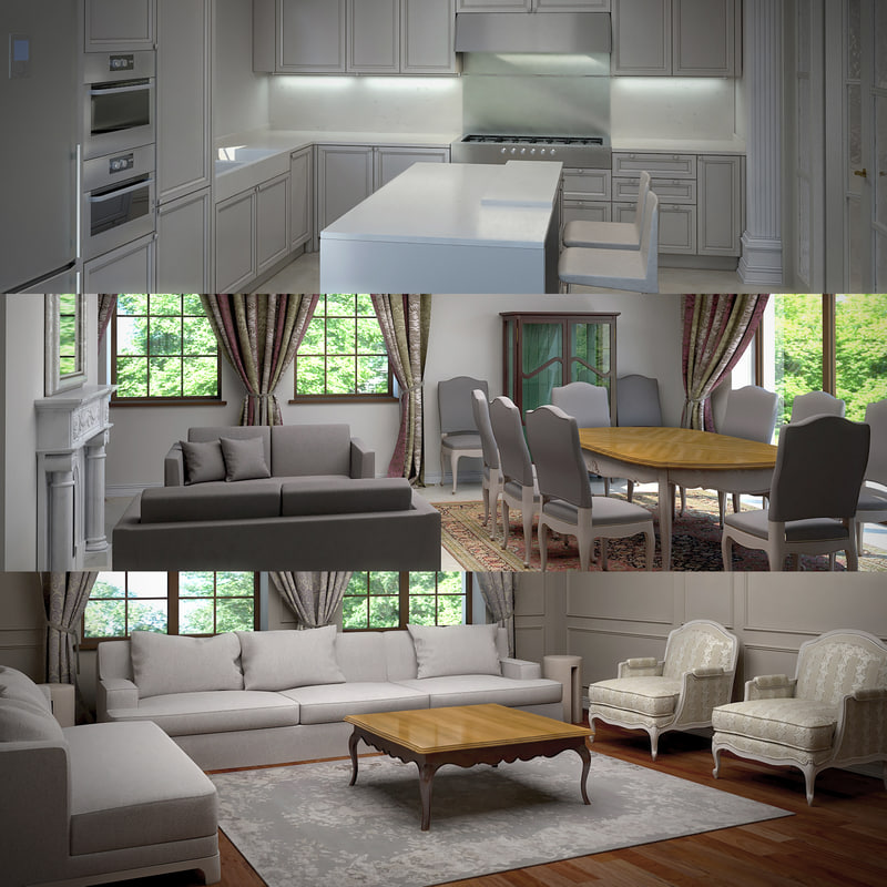 house interior 3d max