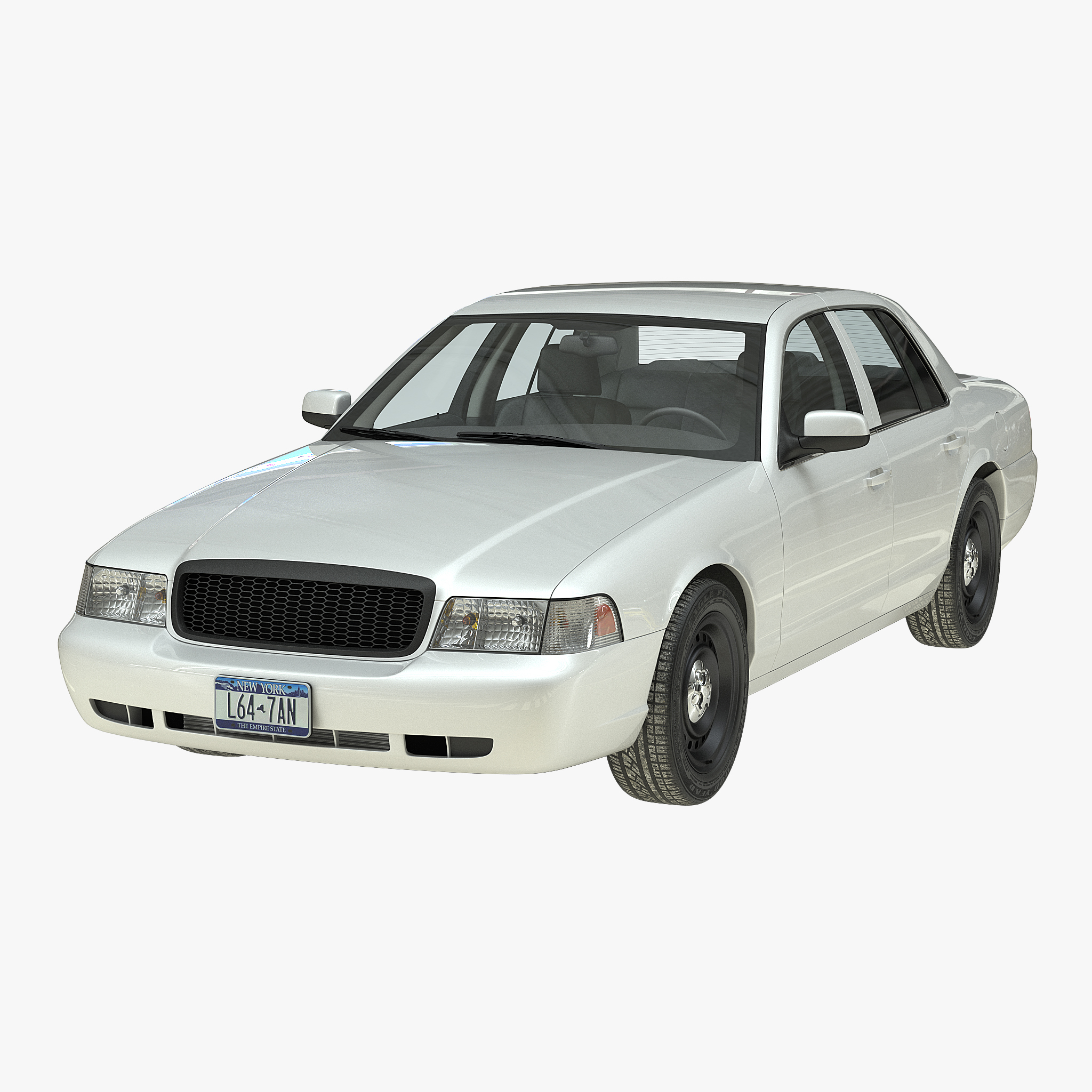 3d max crown victoria simple interior