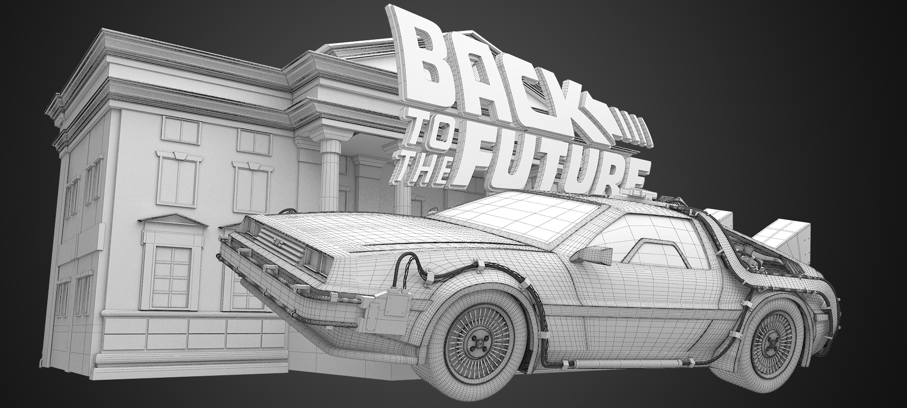 3d delorean model