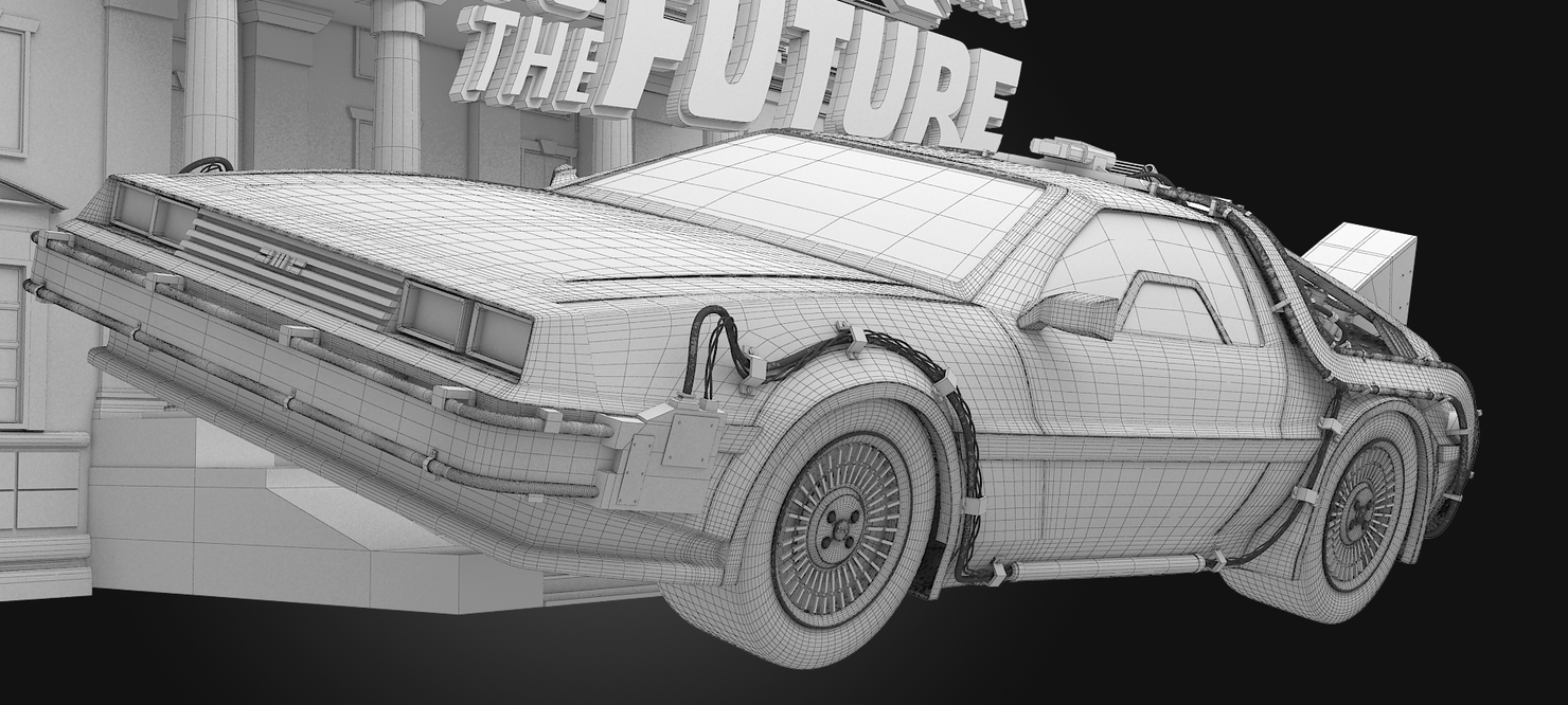 3d delorean model