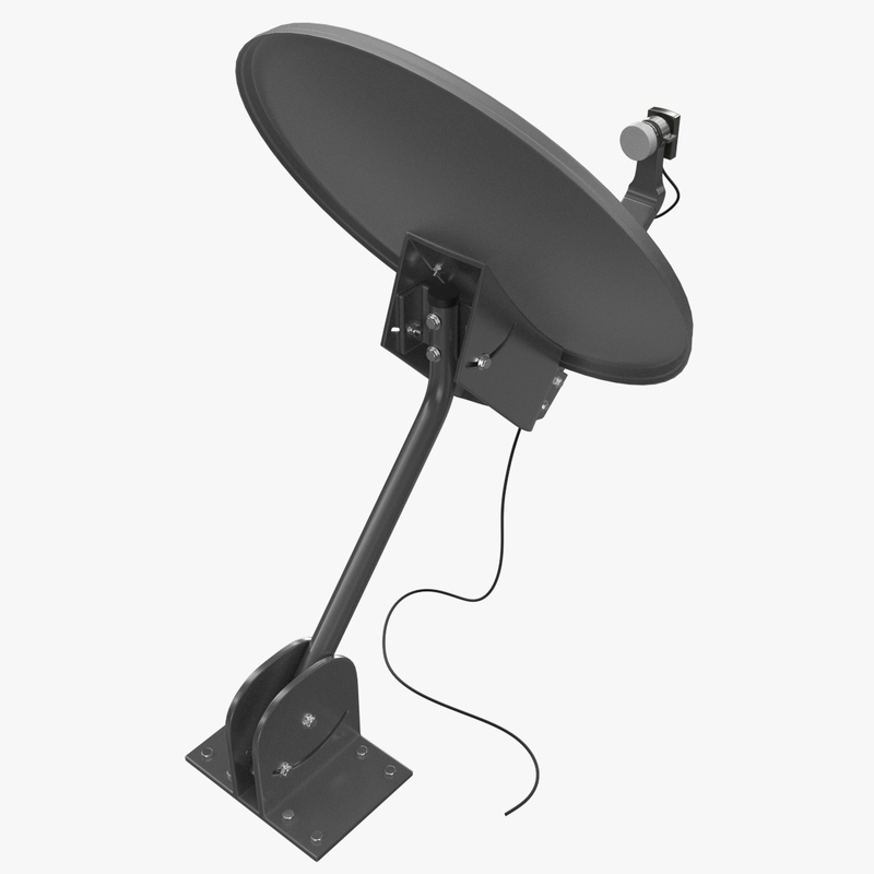 satellite dish 3d model