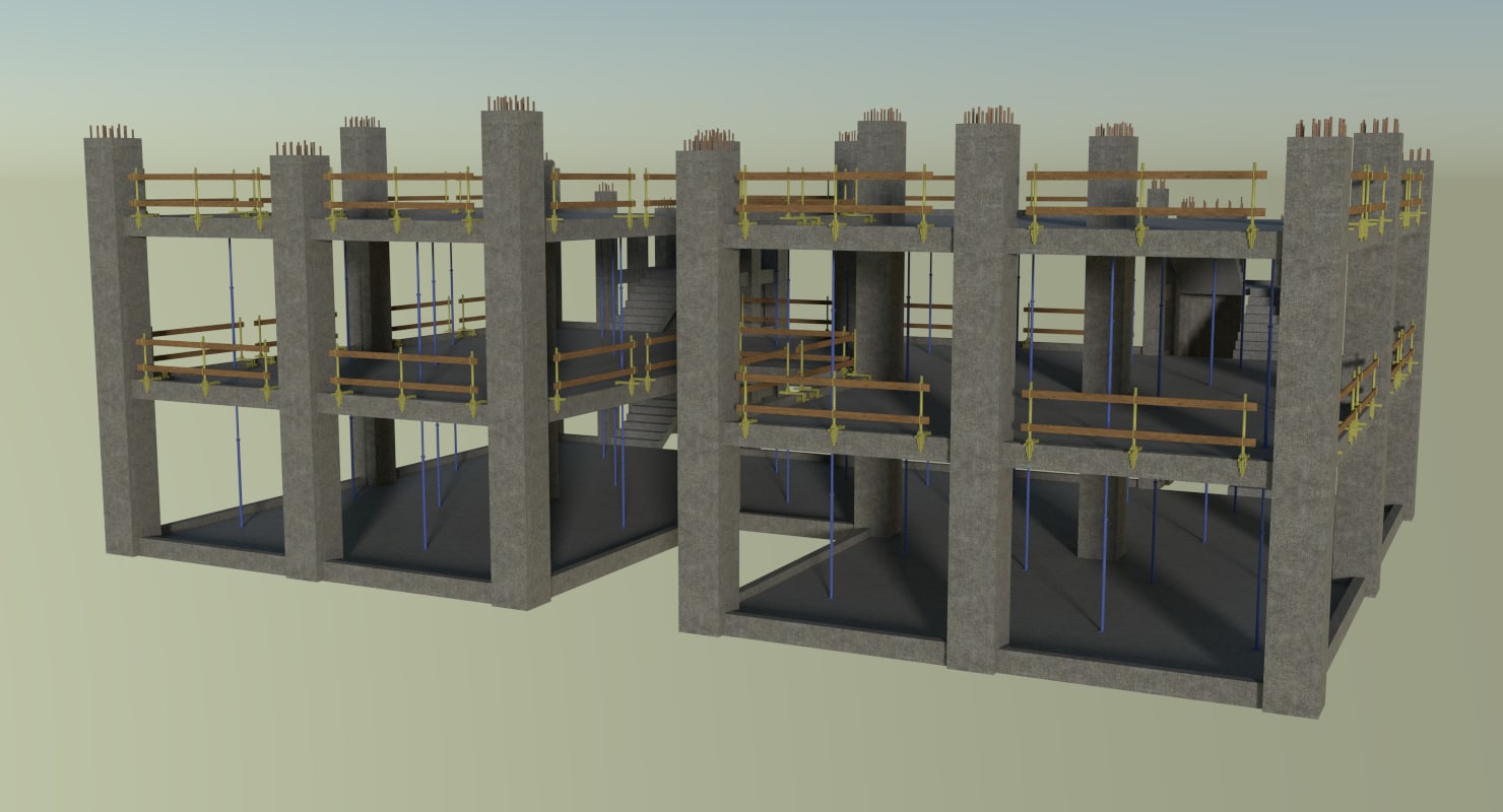 3d construction site model