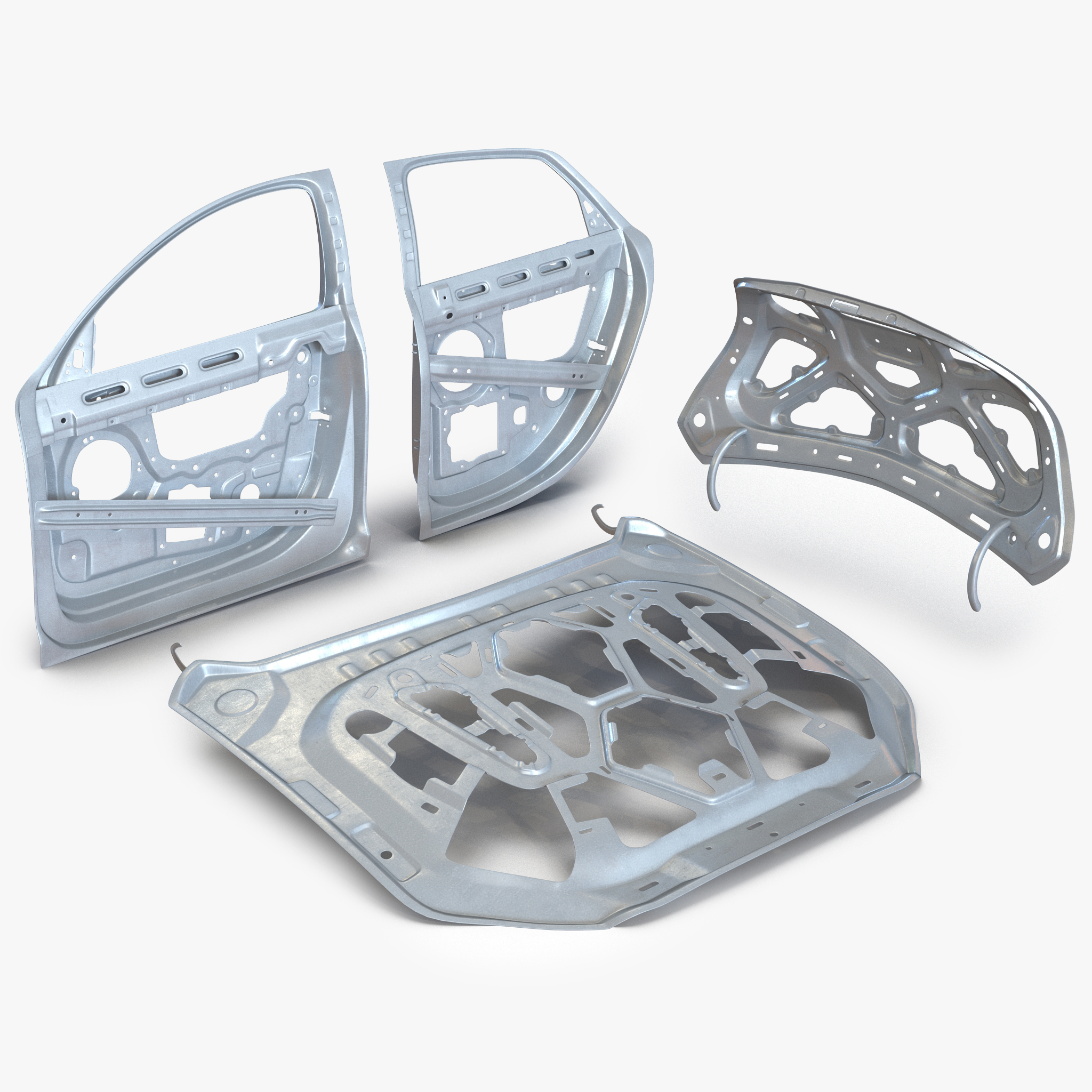 3d car frames model