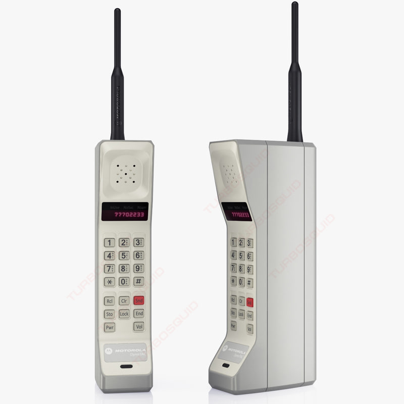 3d model cellphone motorola dynatac