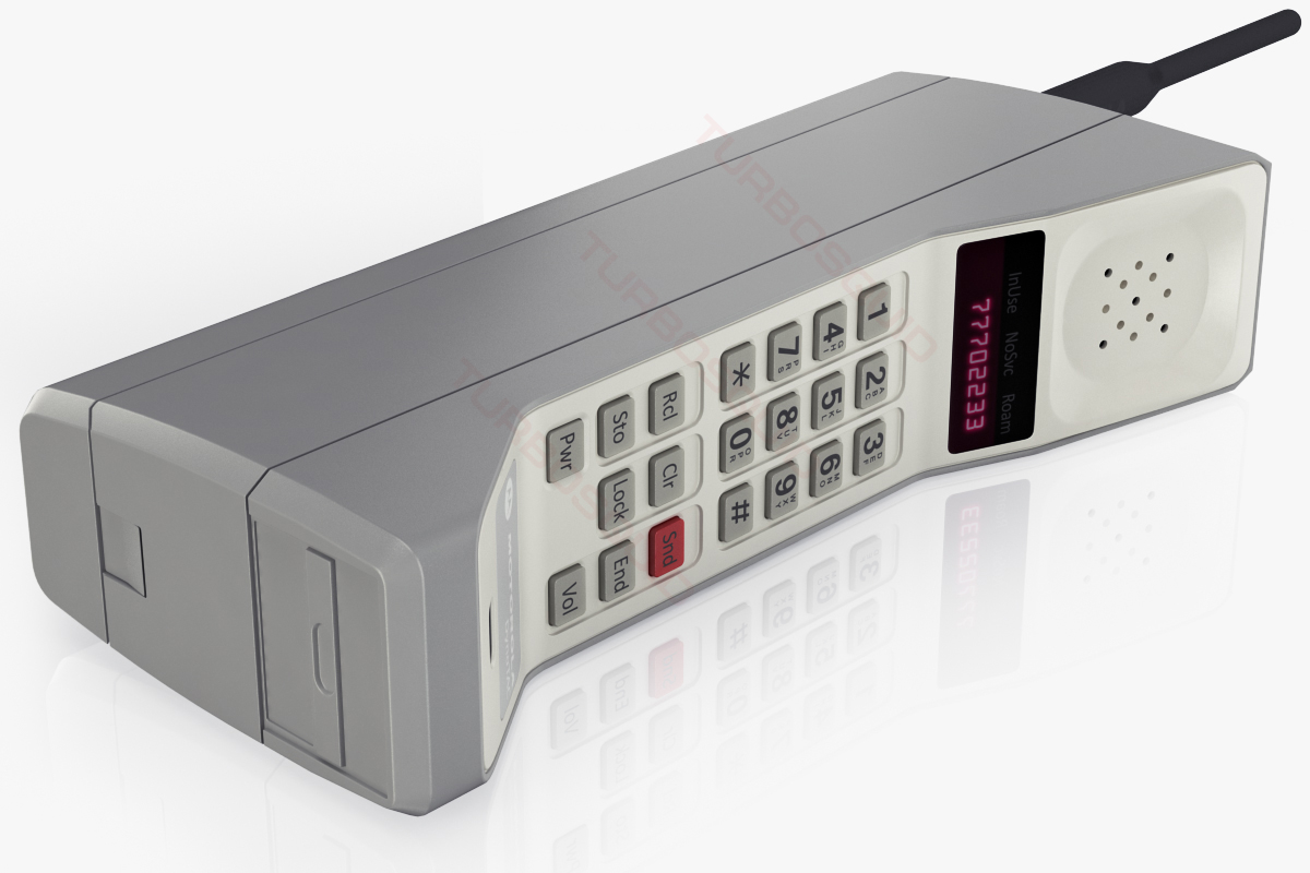 3d model cellphone motorola dynatac