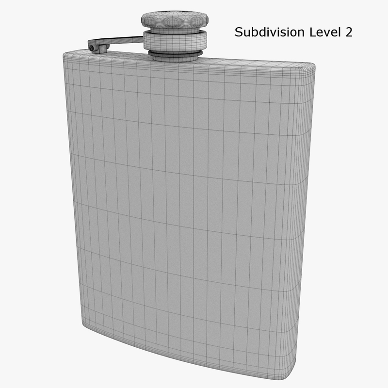 flask 3d model