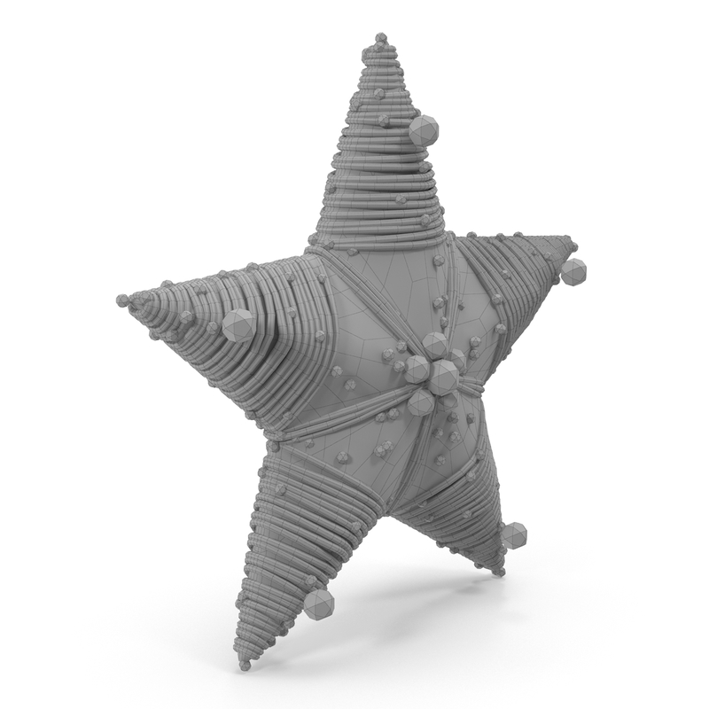 christmas star 3d max