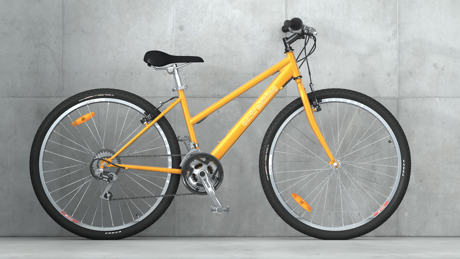 3d obj cross trekking bike