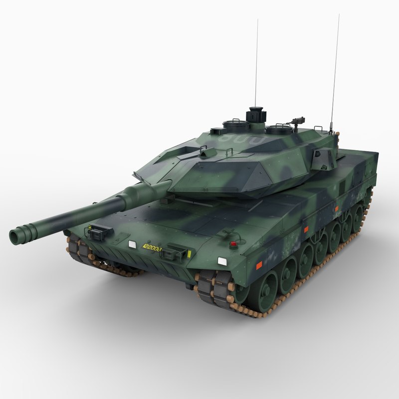 3d model stridsvagn 122 main battle tank