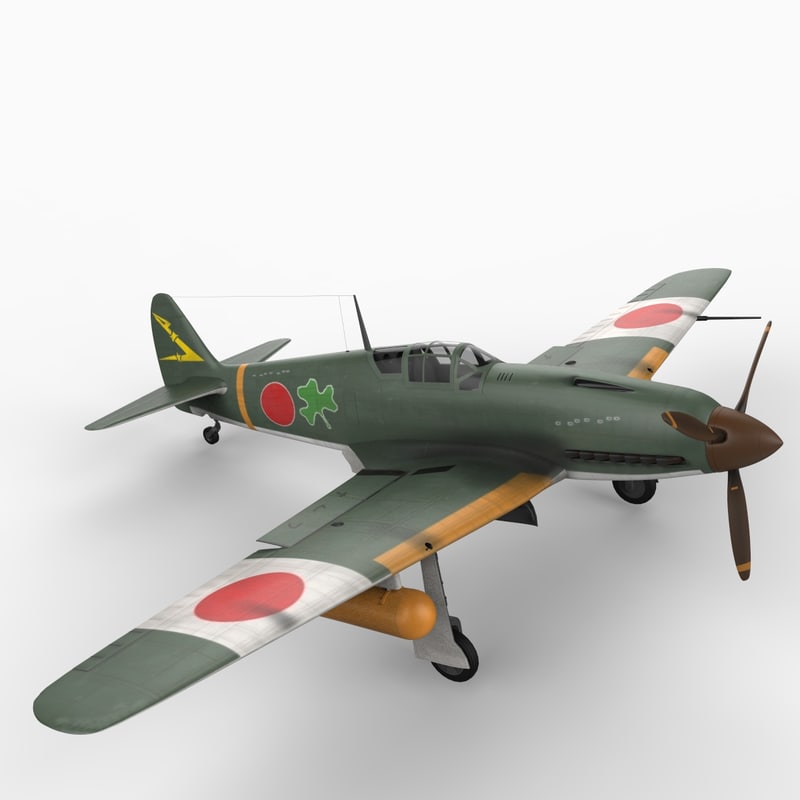 kawasaki ki-61 tony hien 3d model