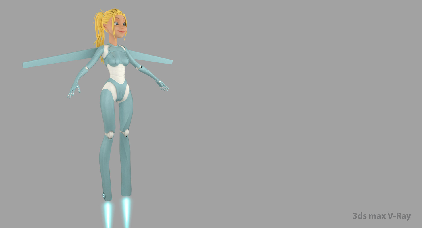 max cartoon robot girl