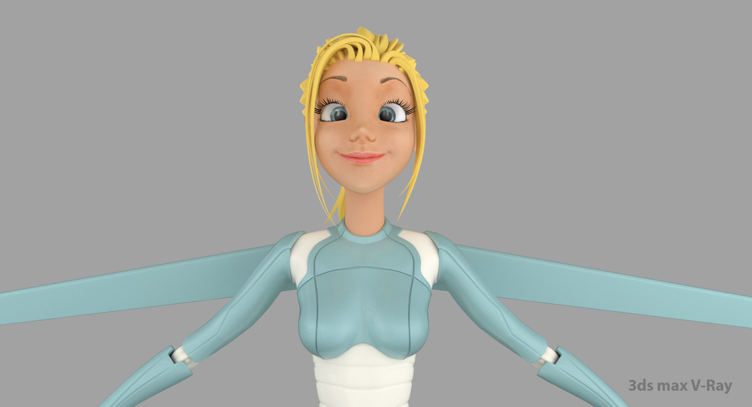 max cartoon robot girl