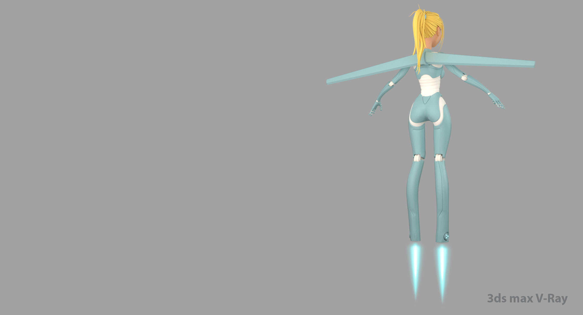 max cartoon robot girl