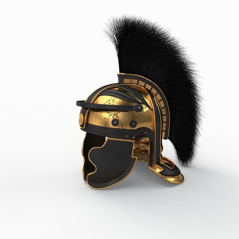 3d roman helmet model