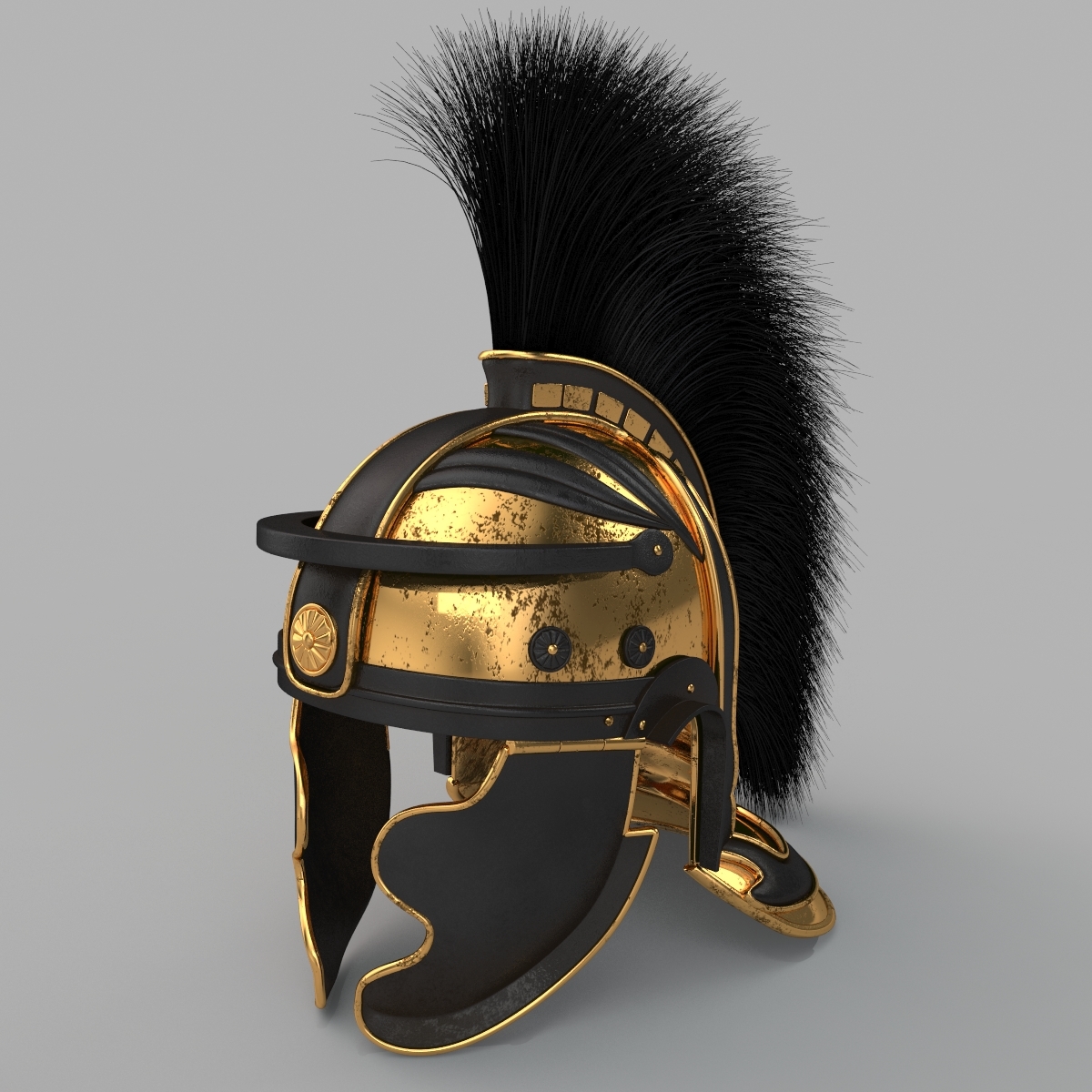 3d roman helmet model