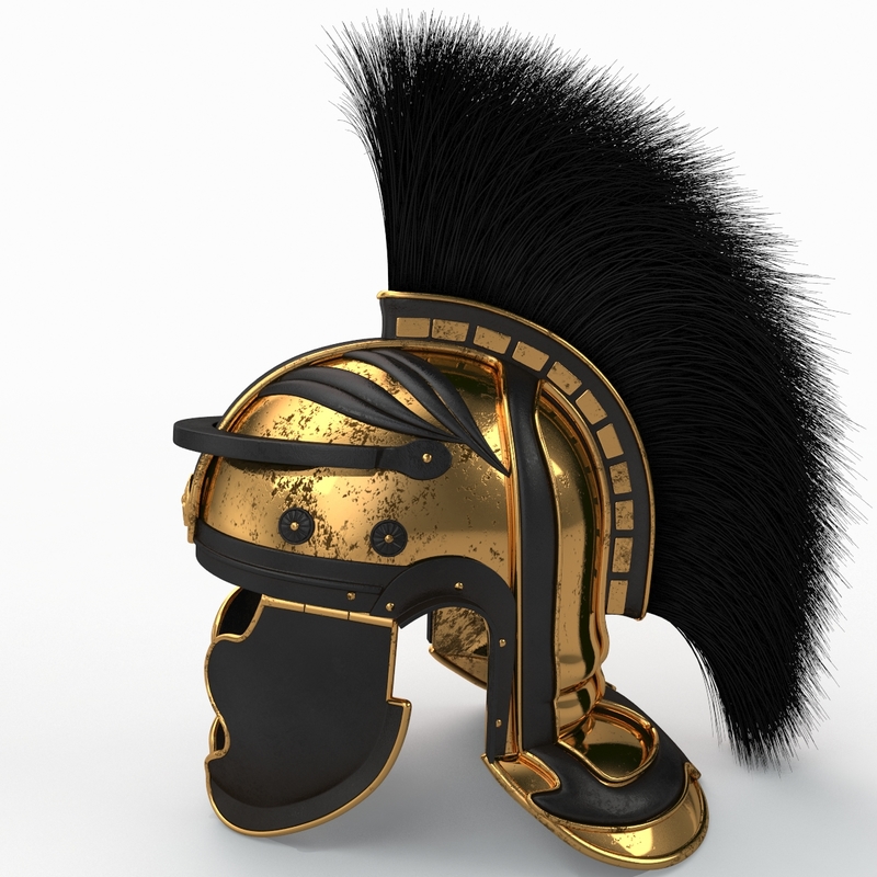 3d roman helmet model