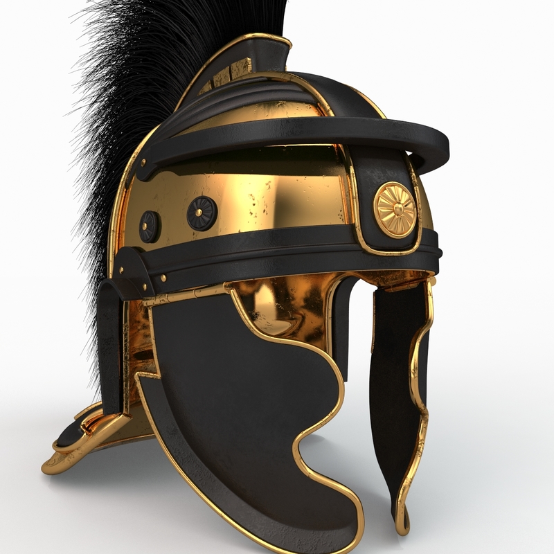 3d roman helmet model