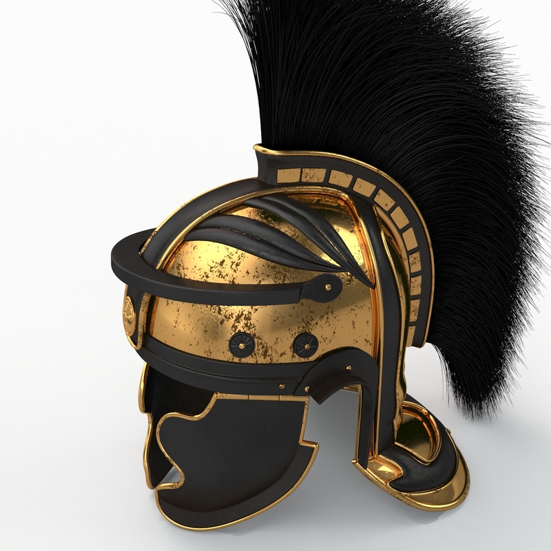 3d roman helmet model