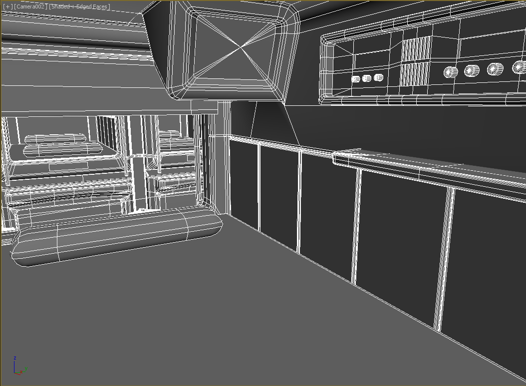 capsule hotel 3d model