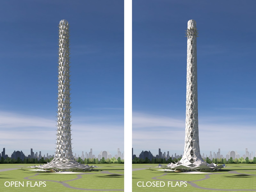 tall futuristic tower 3d max