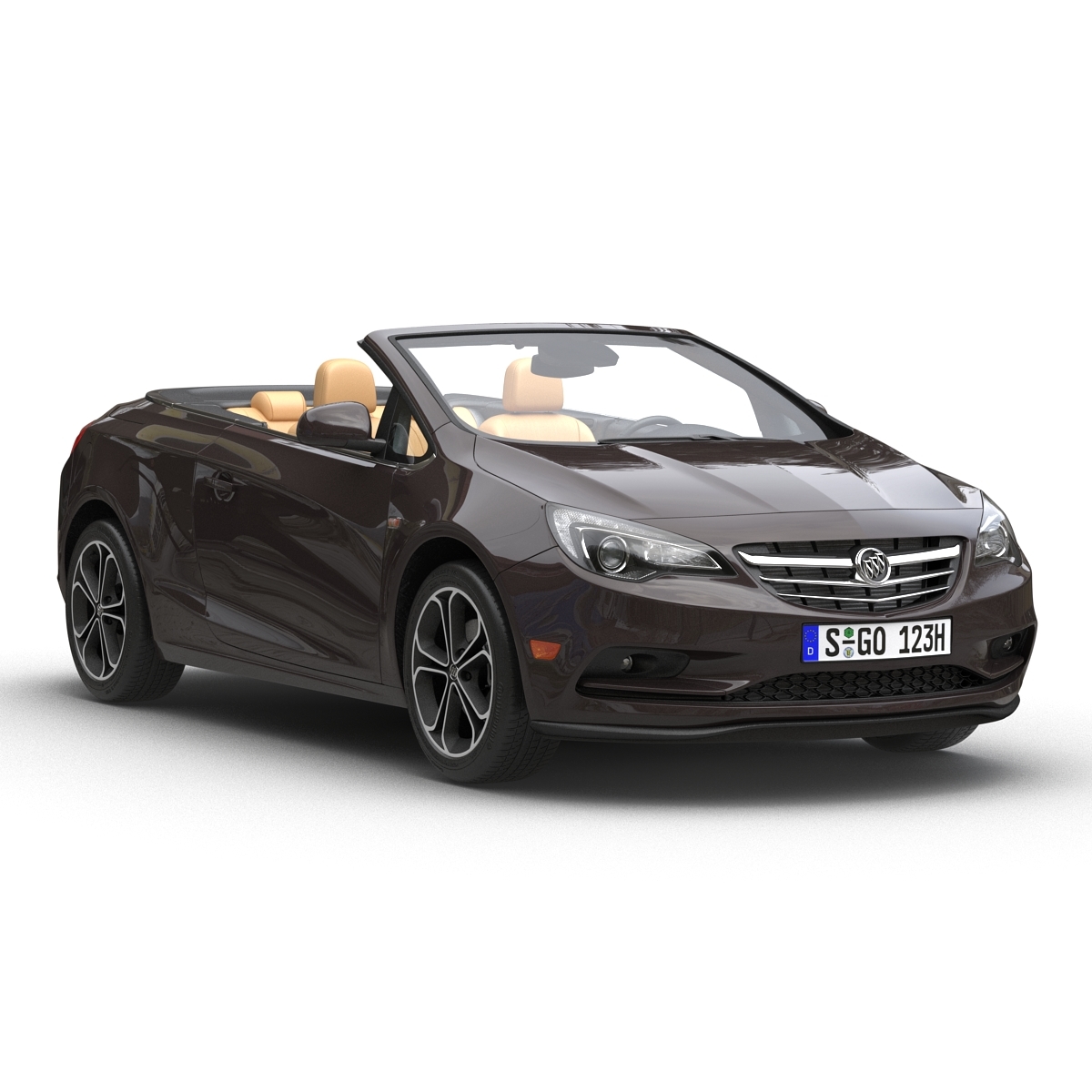 buick cascada 2016 3d model