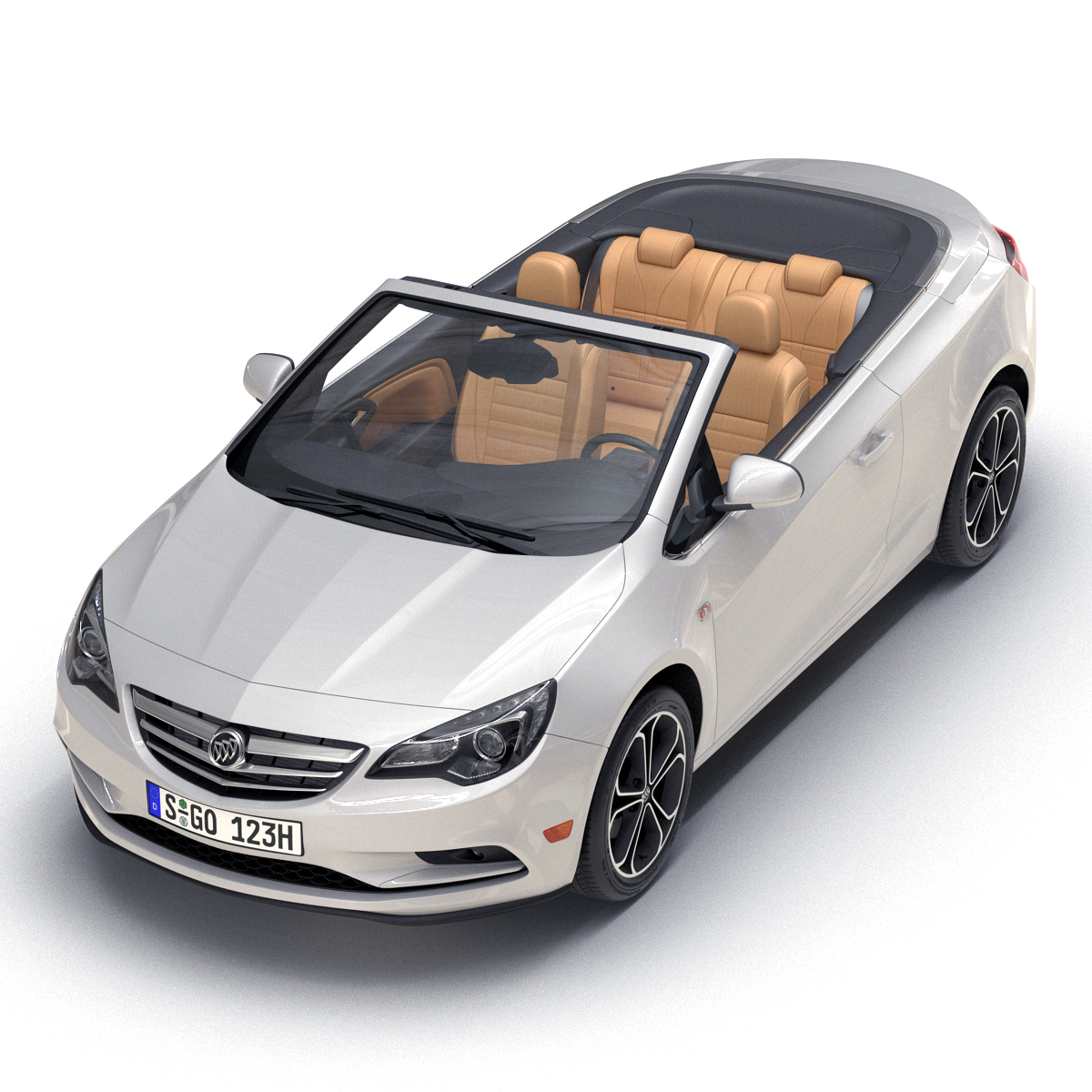 3d buick cascada 2016 rigged