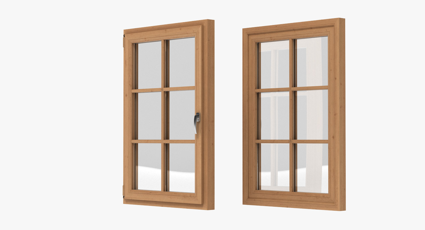 window realistic 3d model