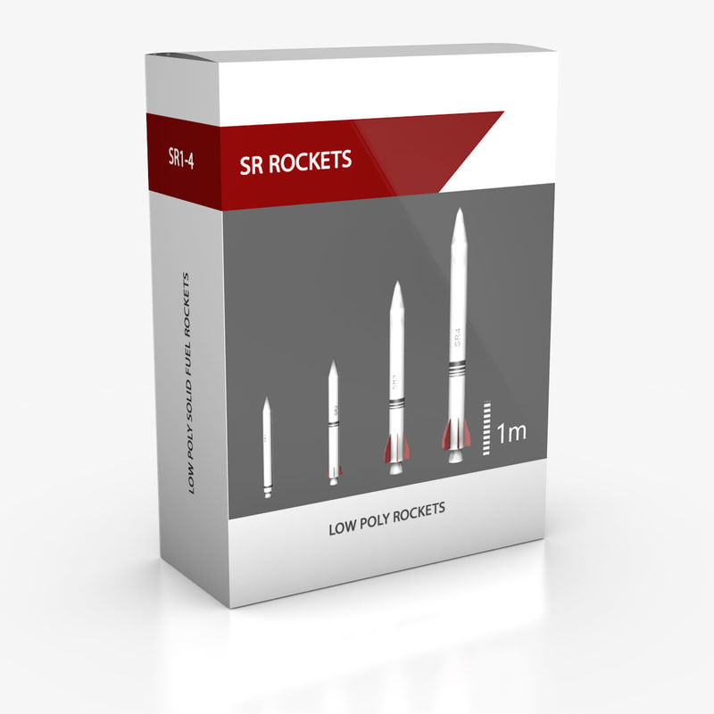 3D модель Solid Rocket - Низкополигональная - TurboSquid 972135