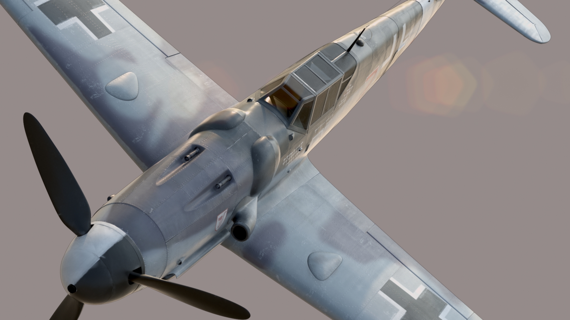 bf-109 german fighter 3d model