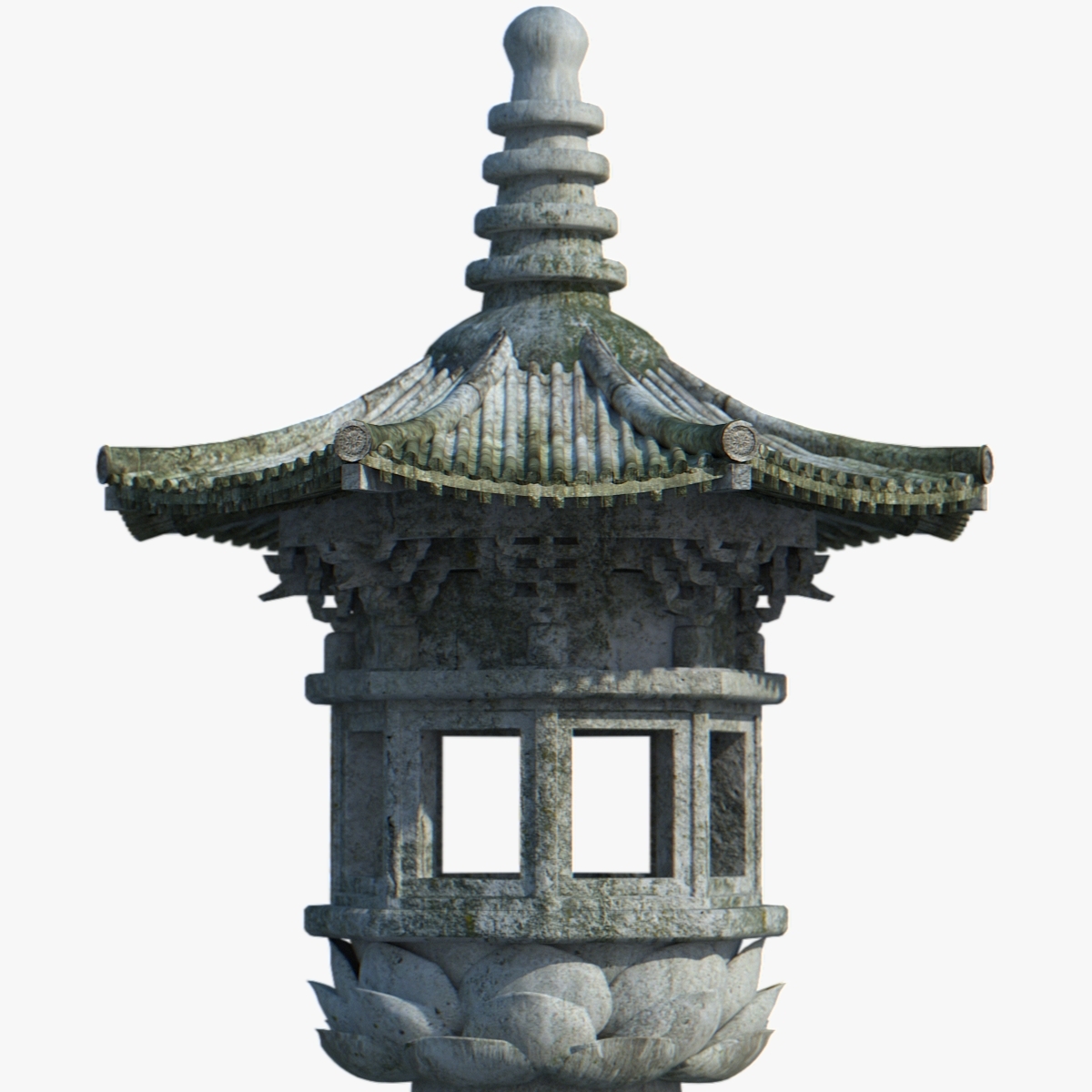max chinese stone lamp